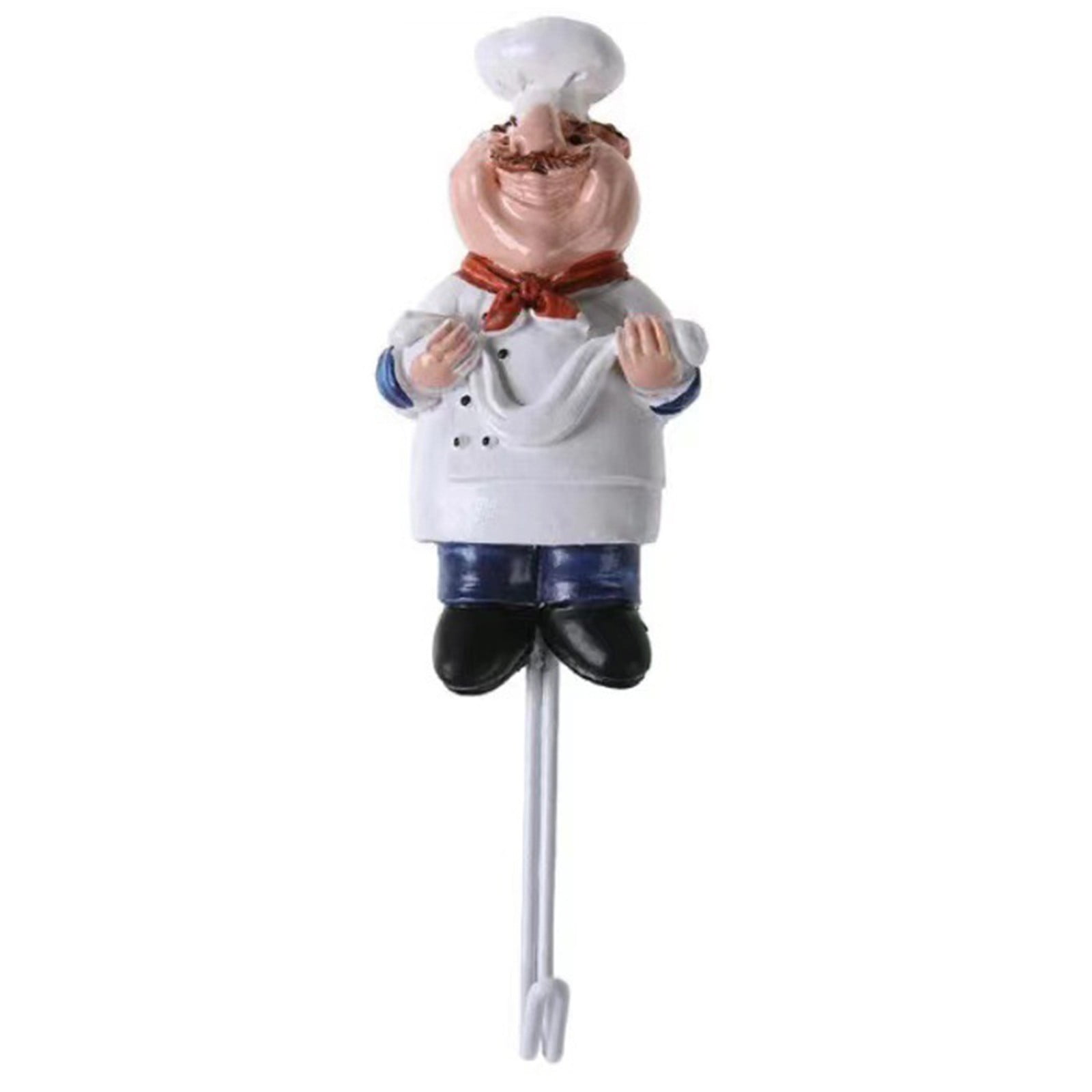Cartoon Chef Wall Hooks, Stainless Steel Adhesive Hangers for Kitchen ...