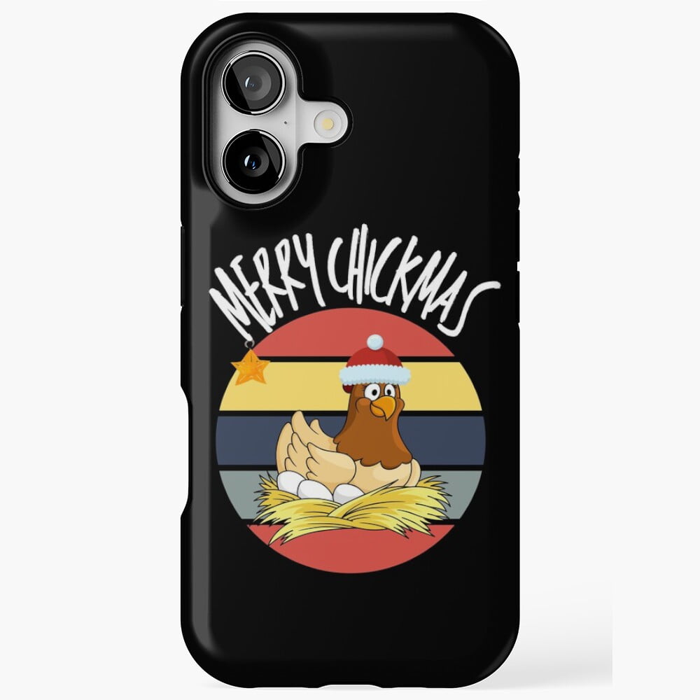 Cartoon Chicken Christmas Holiday Art Phone Case 17 16 15 14 13 12 11 ...