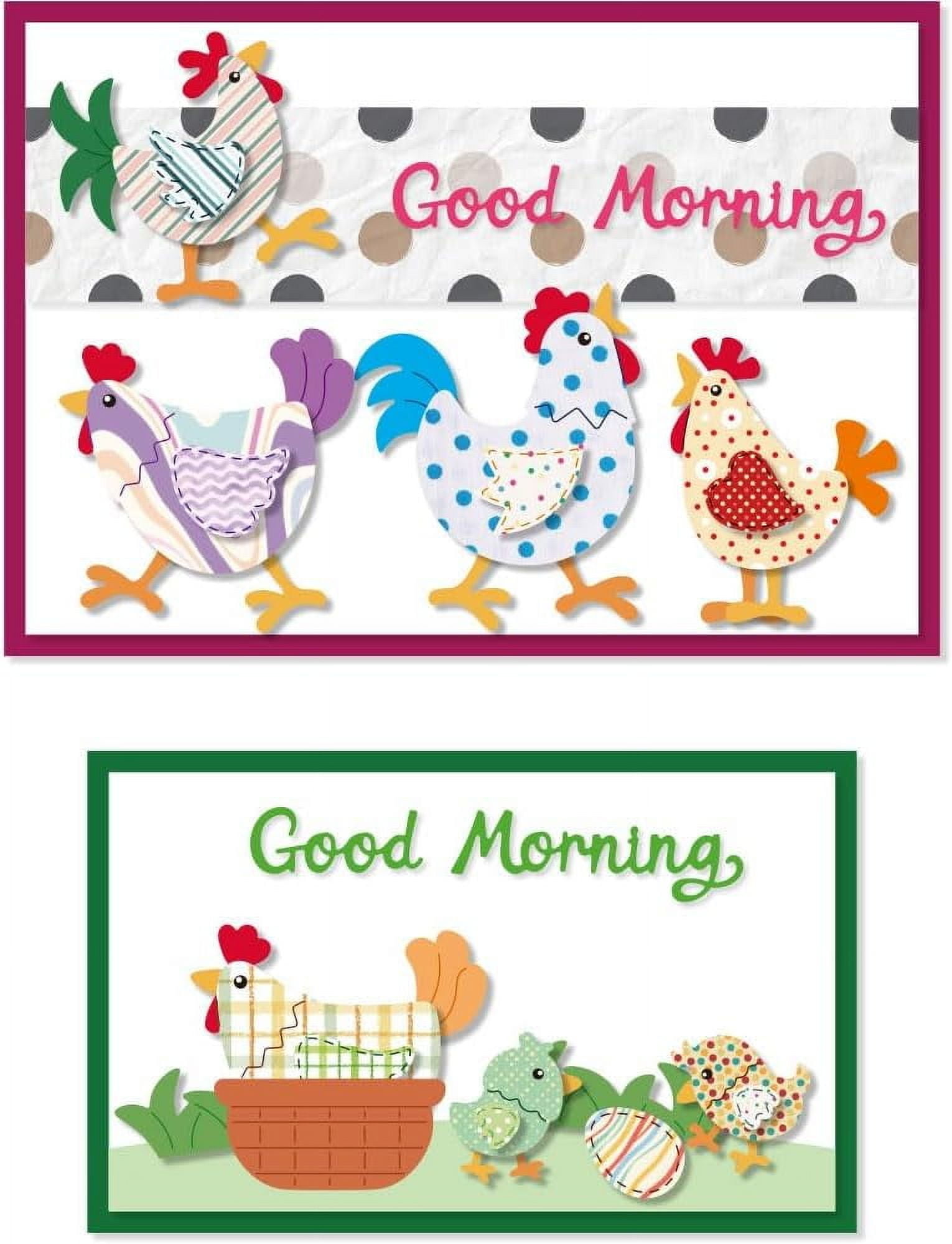Cartoon Chicken Cutting Dies Morning Card Making Die Cut Carbon Steel ...