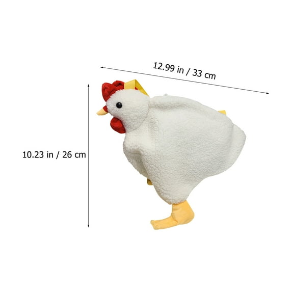 Greenadscape White Cartoon Chicken Purse for Leisure Walking and ...