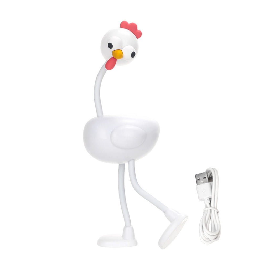 Cartoon Chicken Shape USB Rechargeable Night Light Touch Control ...