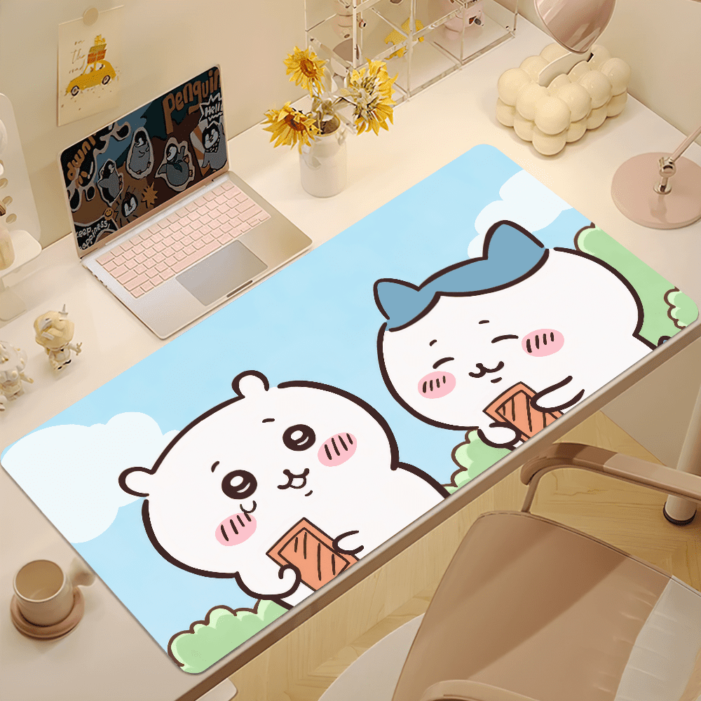 Cartoon Chiikawa Usagi Cute Mouse Pad Non-slip Thickened MousePad Large ...