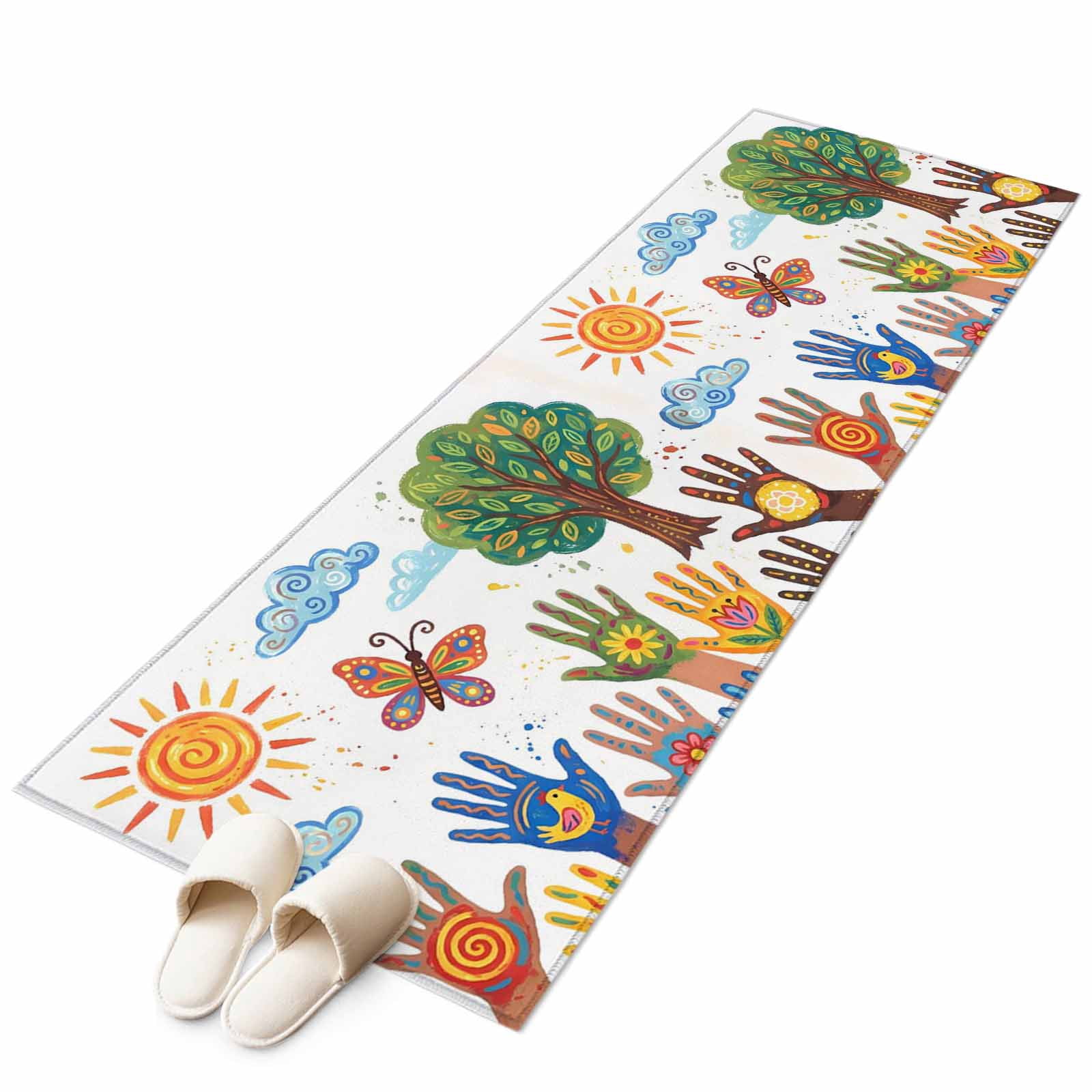 Cartoon Children's Day Kitchen Runner Rug 2x6 Washable Runners for ...
