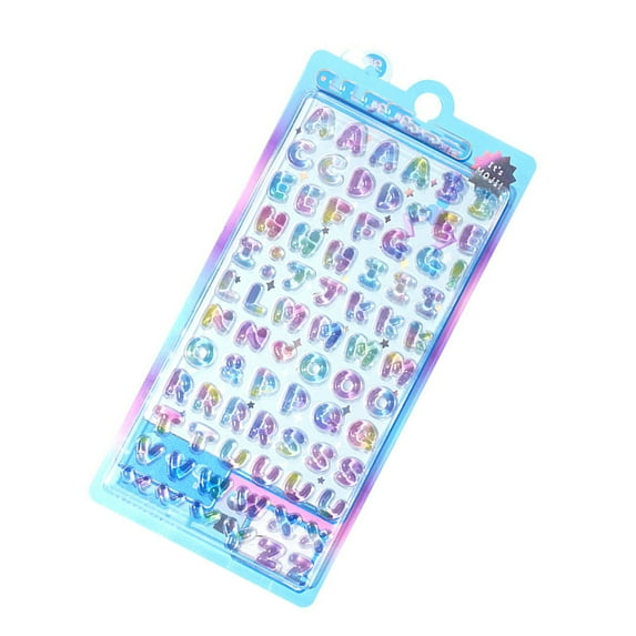 Cartoon Children's Letter Sticker PVC And Epoxy Resin 3D Raised Puzzle ...