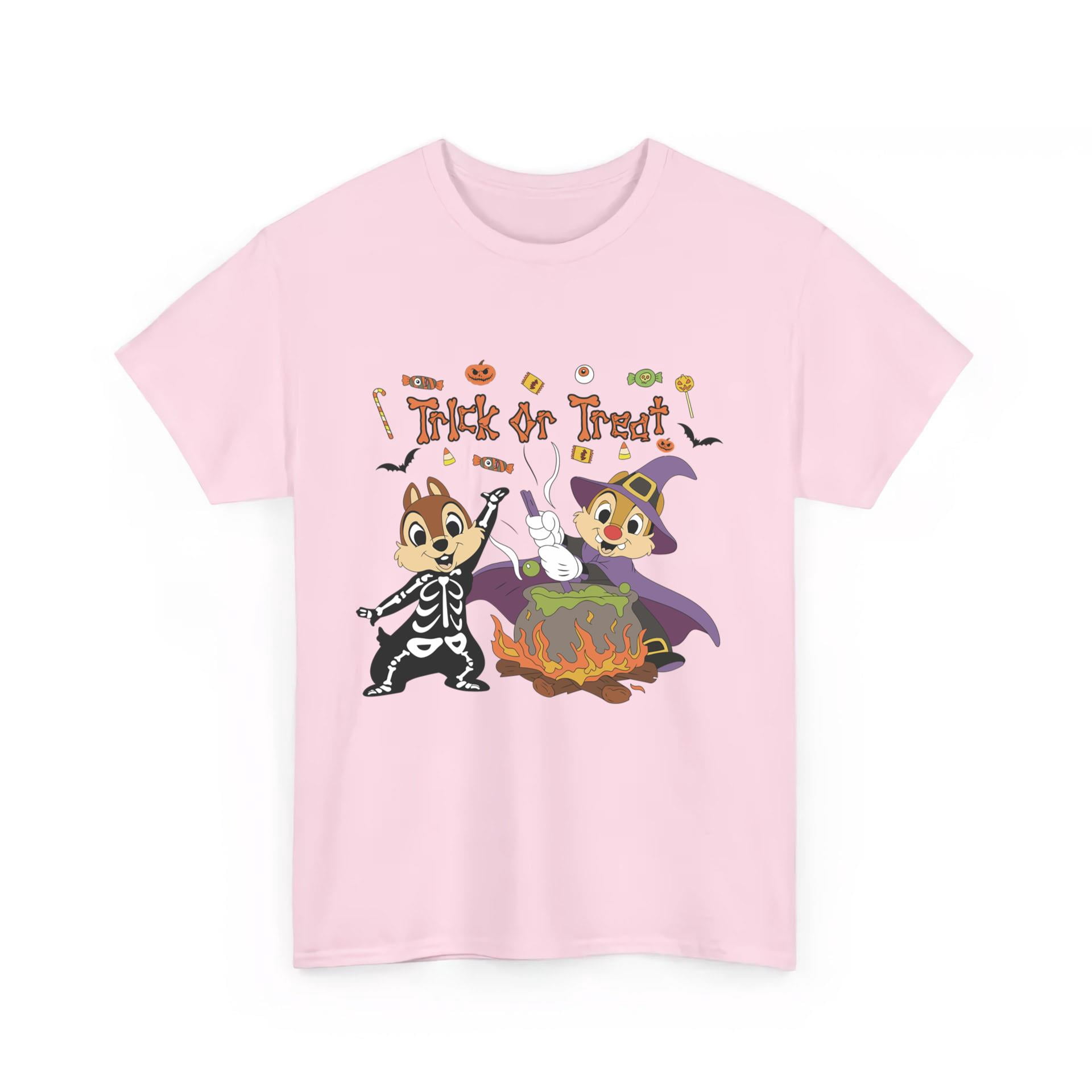Cartoon Chipmunk Skeleton Double Trouble Shirt, Retro Spooky Season Tee ...