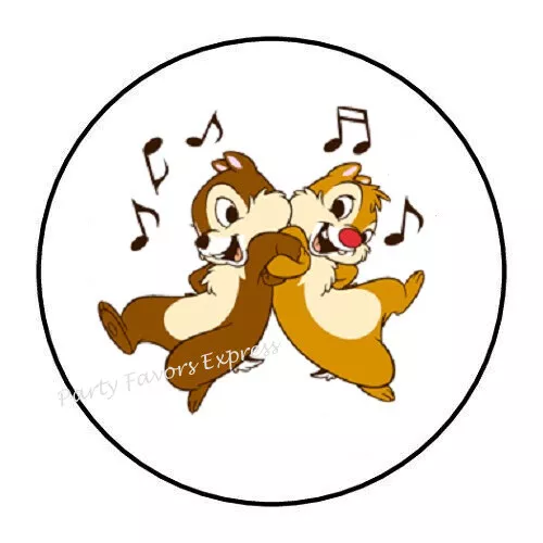 Cartoon Chipmunks Sticker Party Favors Sticker Envelope Seals Labels ...