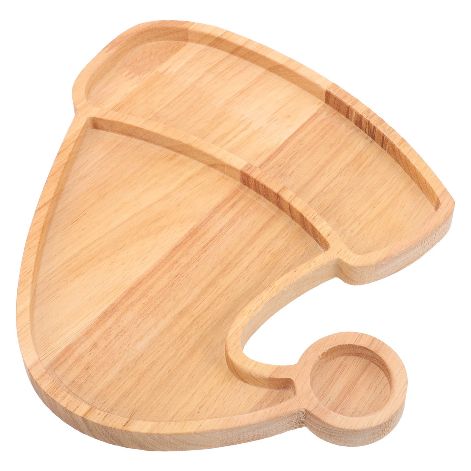 BRIGHTFUFU Wooden Tray for Christmas Home Decor Light Yellow Festive ...