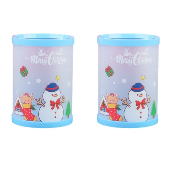 Cartoon Christmas Pencil Pen Holder Space Saving Pencil Cup Pen ...