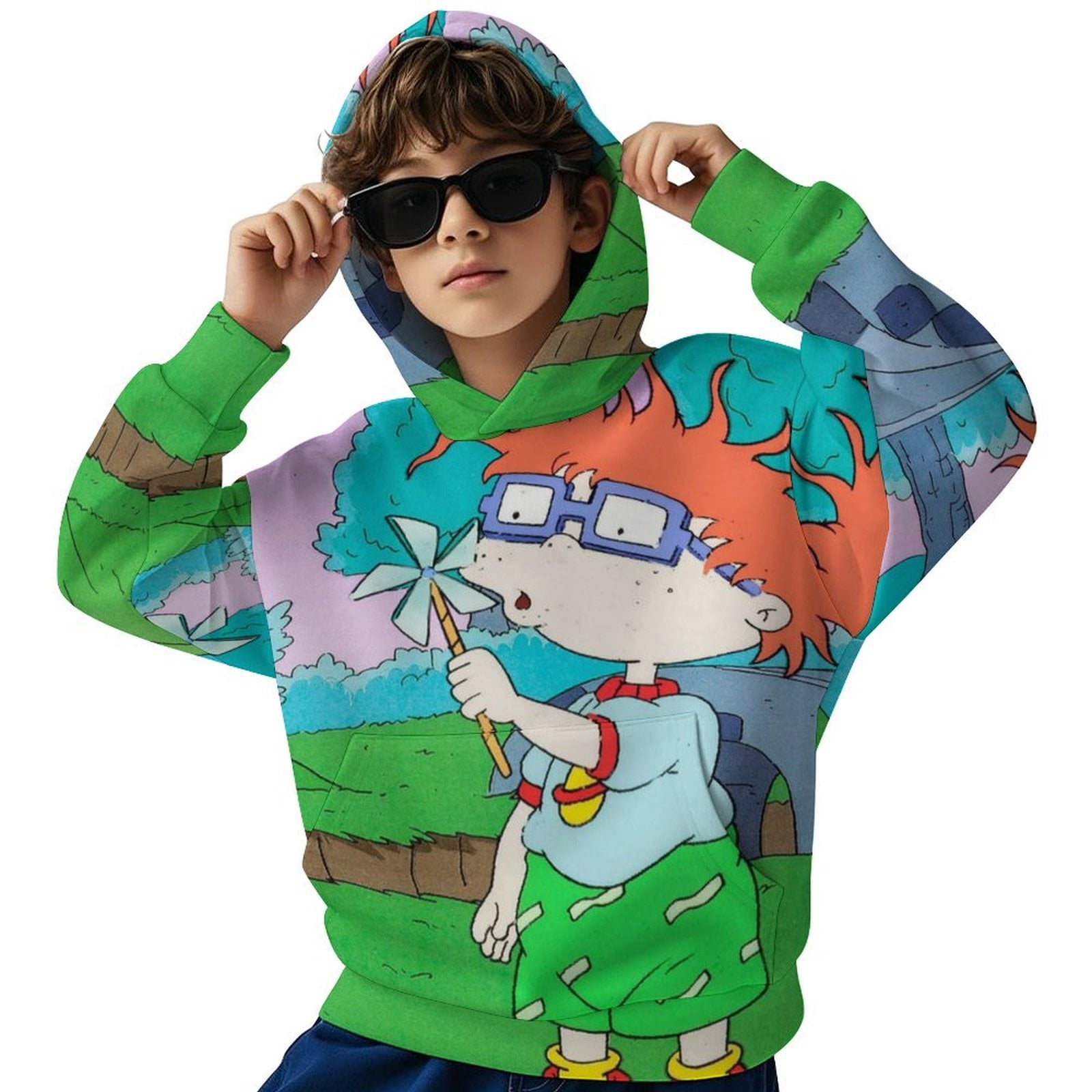 Cartoon Chuckie Rugrats Children's Sweatshirt Hoodies Daily Kids ...