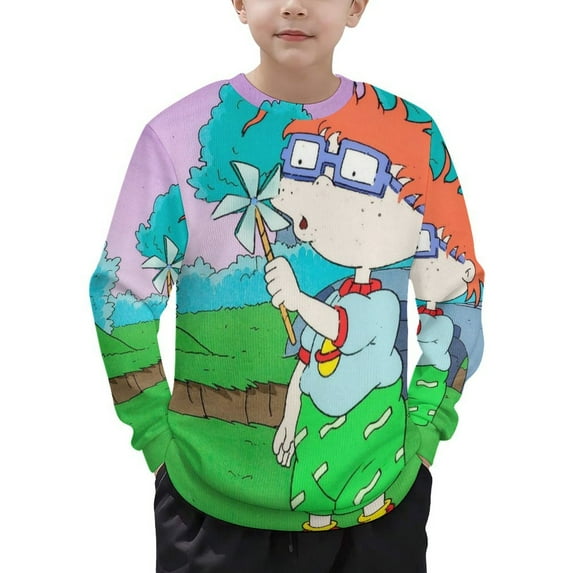 Cartoon Chuckie Rugrats Children's Thick Pullover Sweater Fashion 3D ...