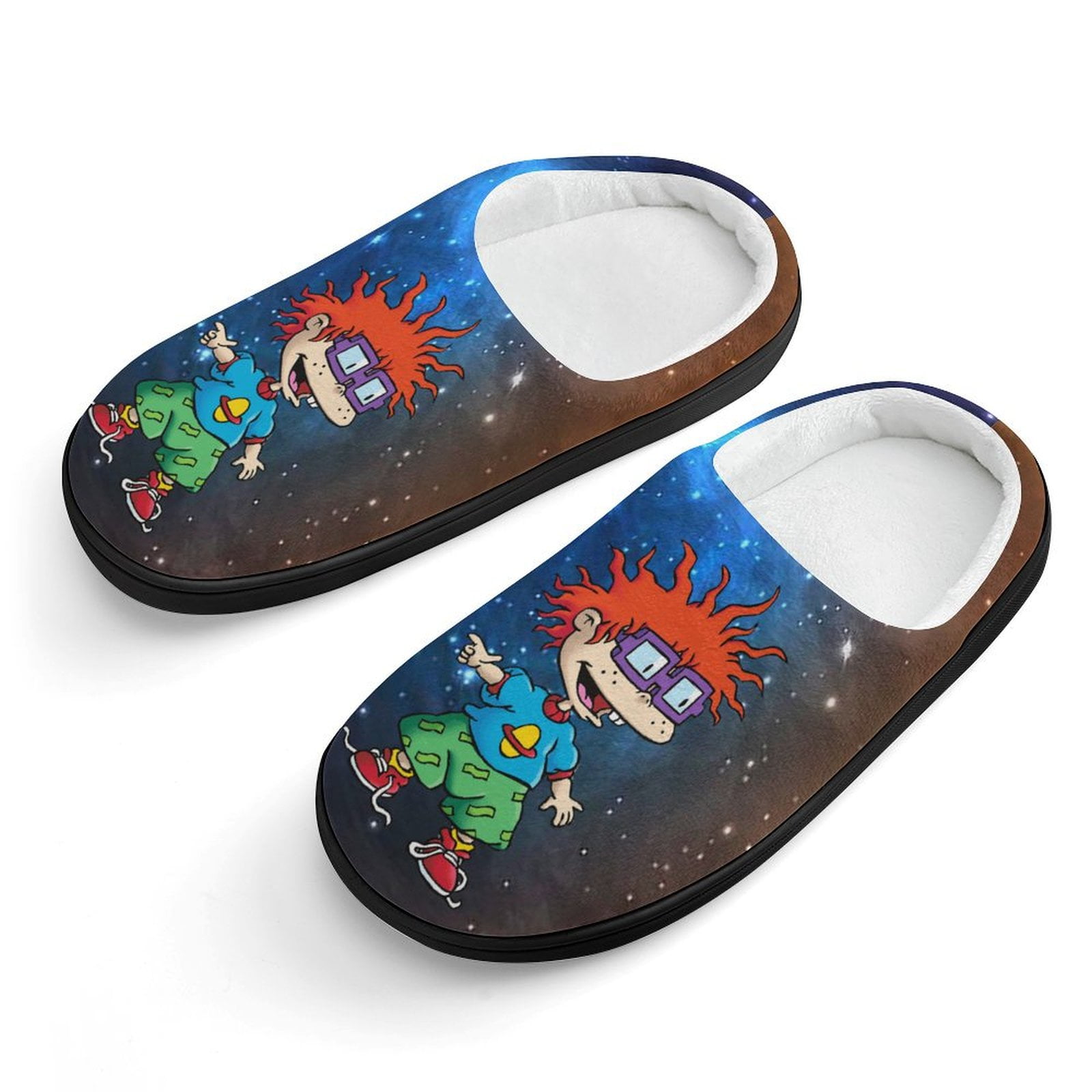 Cartoon Chuckie Rugrats Winter Plush Slippers for Boys Girls Soft Warm ...