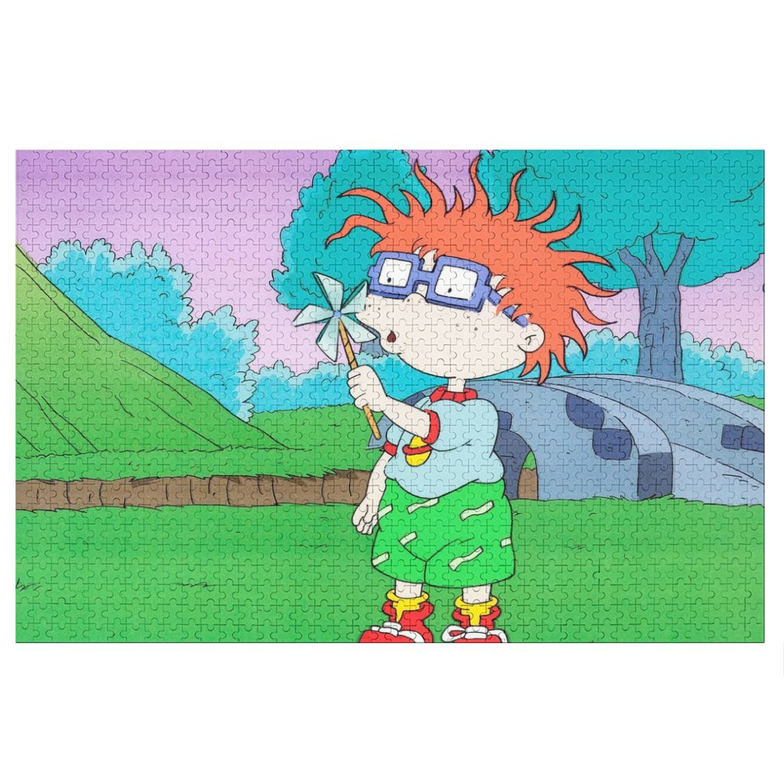 Cartoon Chuckie Rugrats Wooden Puzzle Home Decoration Interlocking ...