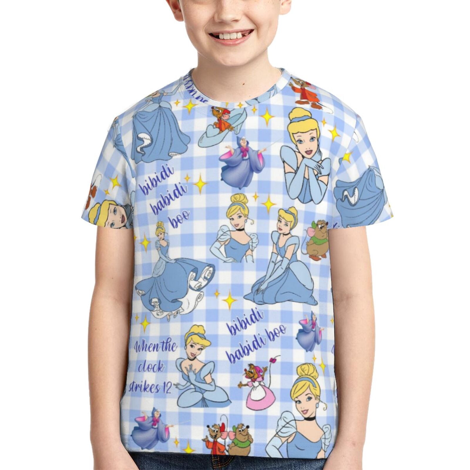 Cartoon Cinderella Classic Princess T Shirt - Cotton Short Sleeve ...