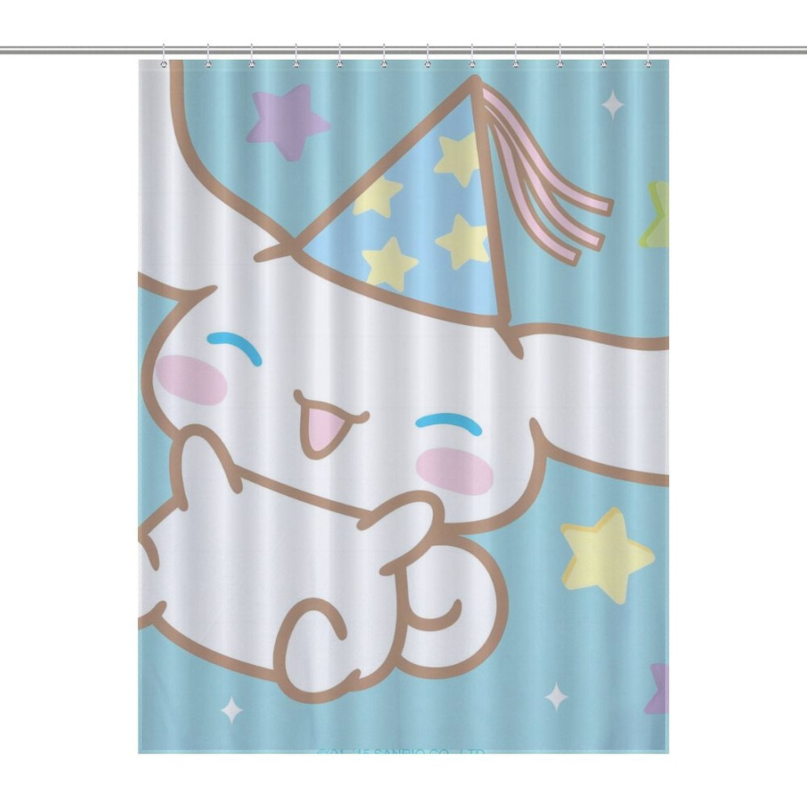 Cartoon Cinnamoroll Shower Curtain Room Dividers Cute Water Proof Ombre ...