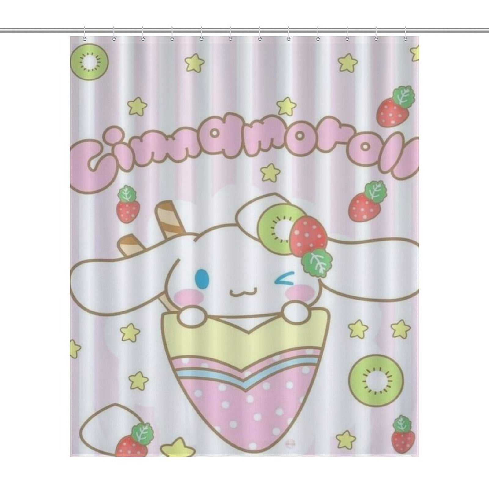 Cartoon Cinnamoroll Shower Curtain Room Dividers Cute Water Proof Ombre ...