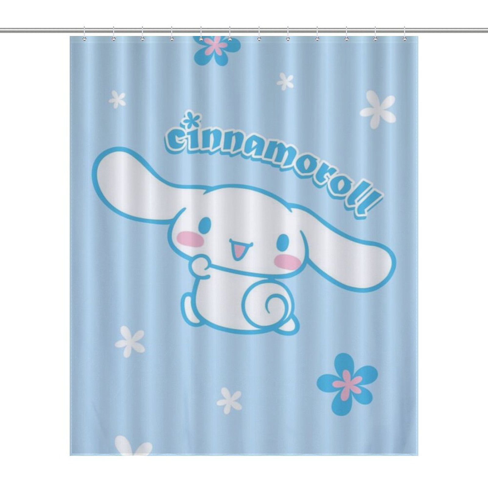 Cartoon Cinnamoroll Shower Curtain Room Dividers Cute Water Proof Ombre ...