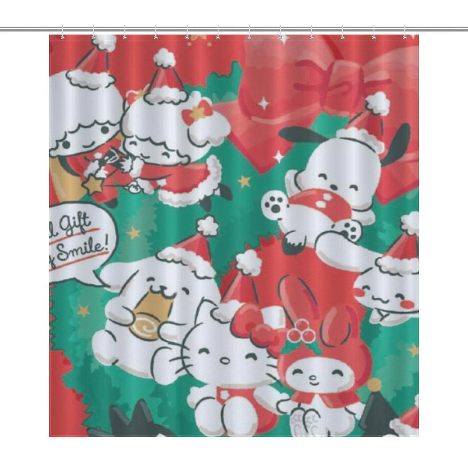 Cartoon Cinnamoroll Shower Curtain Room Dividers Cute Water Proof Ombre ...