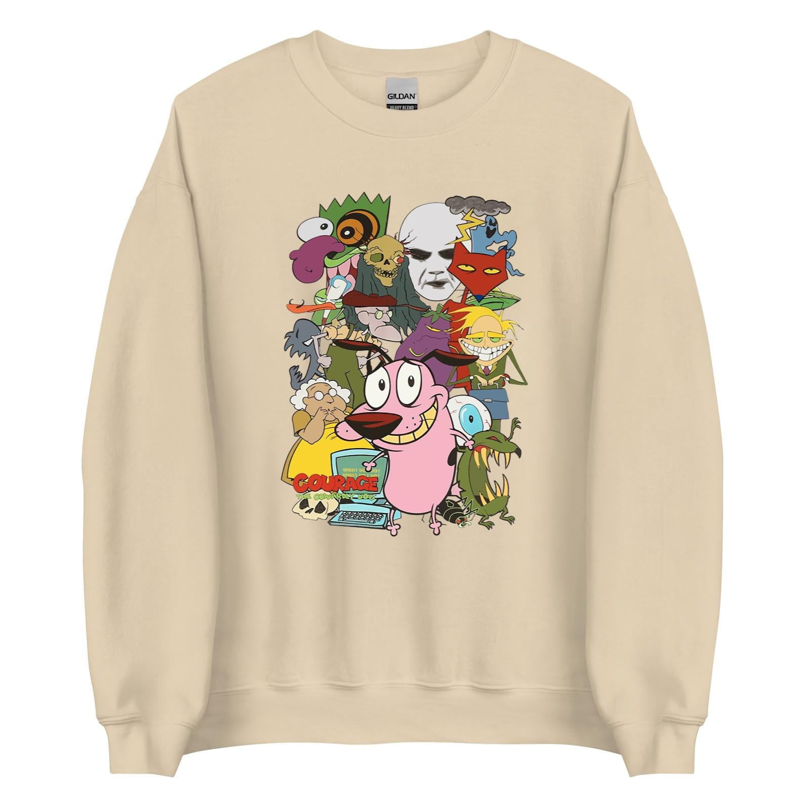 Cartoon Classic-Inspired Graphic Tee, Retro Dog Character Design Shirt ...