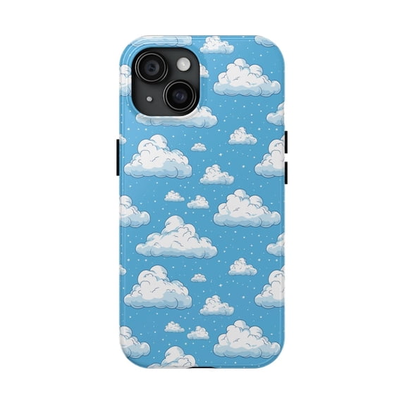 Cartoon Cloud Sky Nature Style Case for iPhone 11 12 13 14 15 16 17 Pro ...
