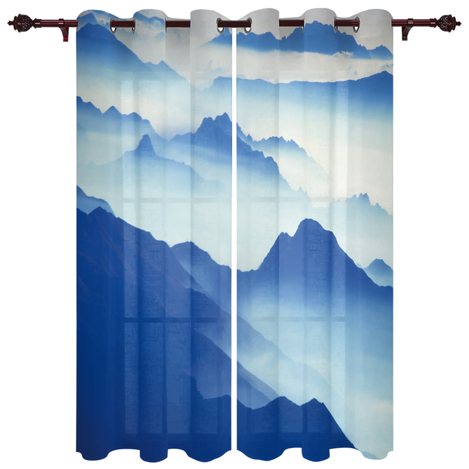 Cartoon Clouds And Stars Window Curtains for Living Room Bedroom Luxury ...