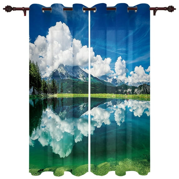 Cartoon Clouds And Stars Window Curtains for Living Room Bedroom Luxury ...