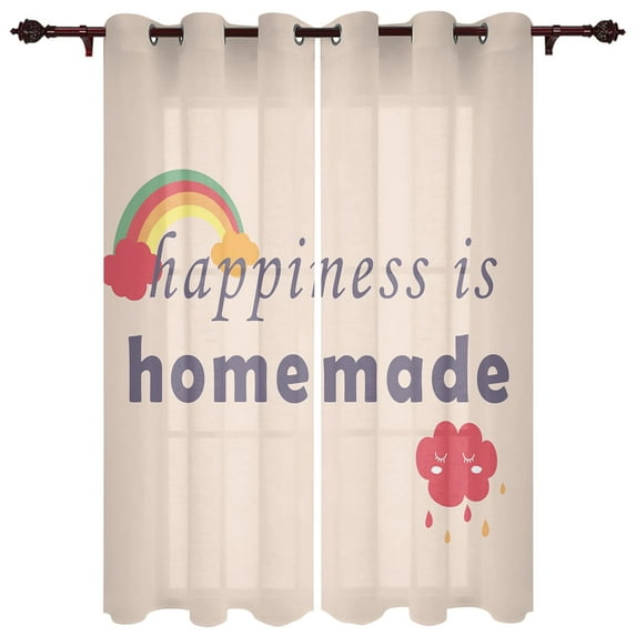 Cartoon Clouds And Stars Window Curtains for Living Room Bedroom Luxury ...