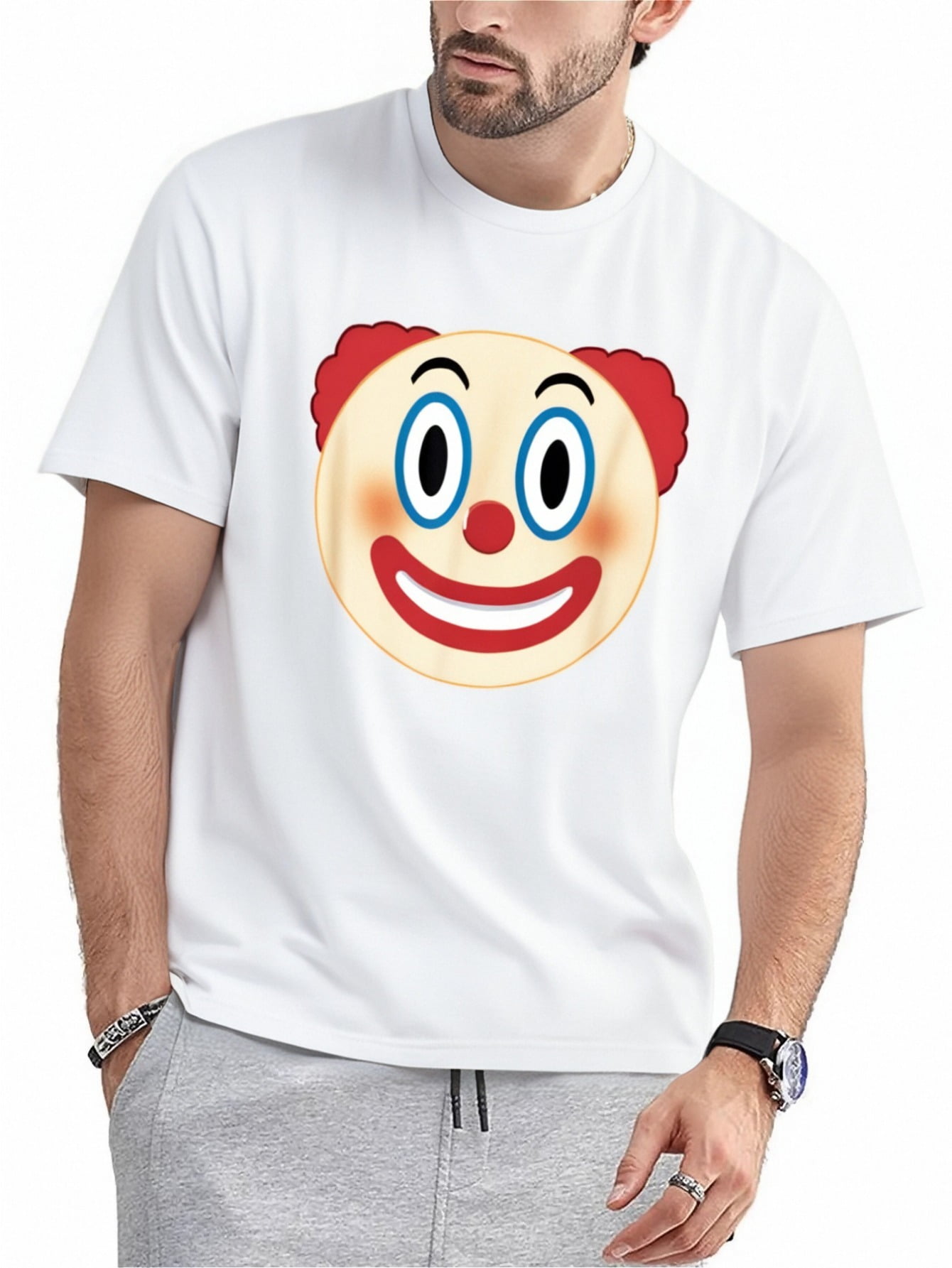 Cartoon Clown Face T-ShirtFather's Day, Mother's Day, New Year, Spring ...
