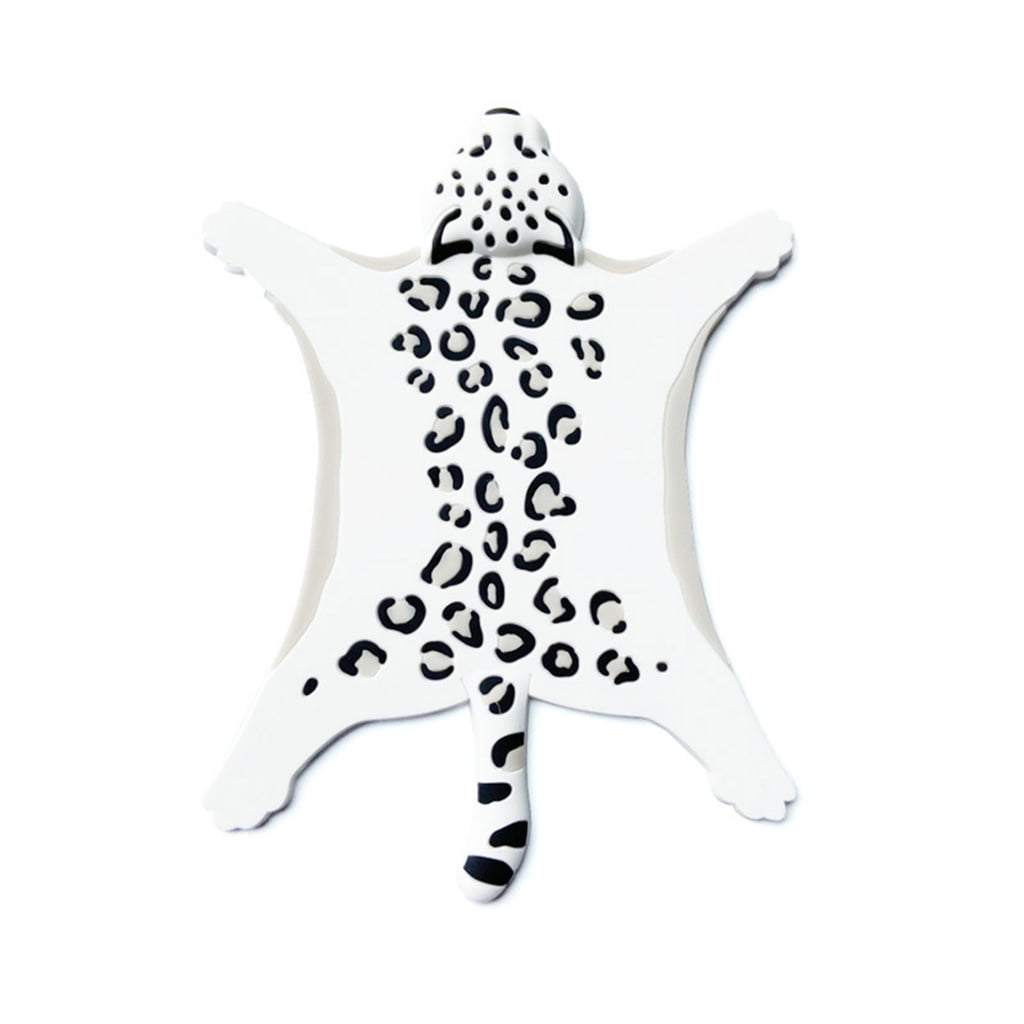 Cartoon Coaster Heat-resistant Non-slip Silicone Leopard Cartoon Heat ...