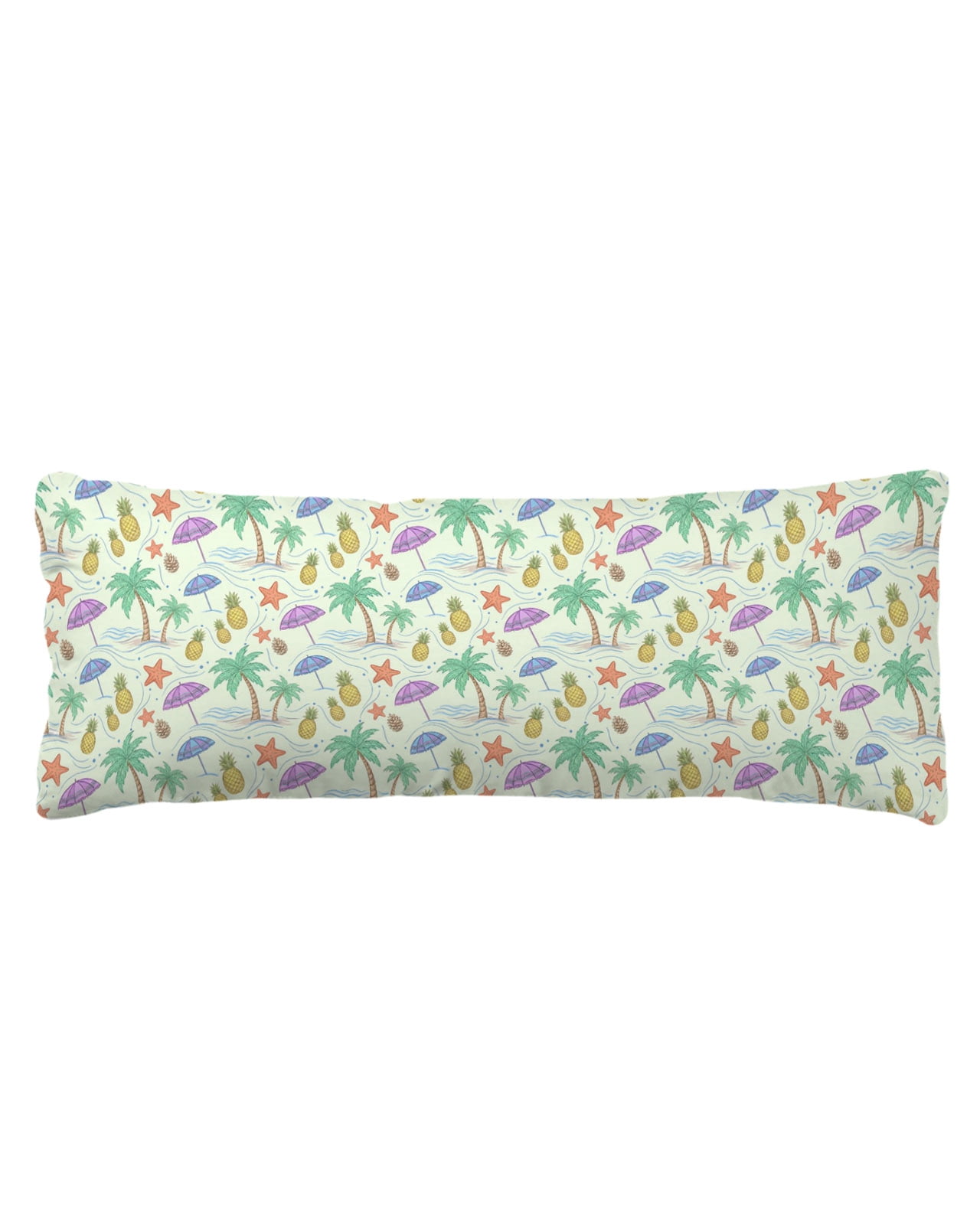 Cartoon Coconut Trees Body Pillow Cover 20 x 60 Inch Decorative Pillow ...