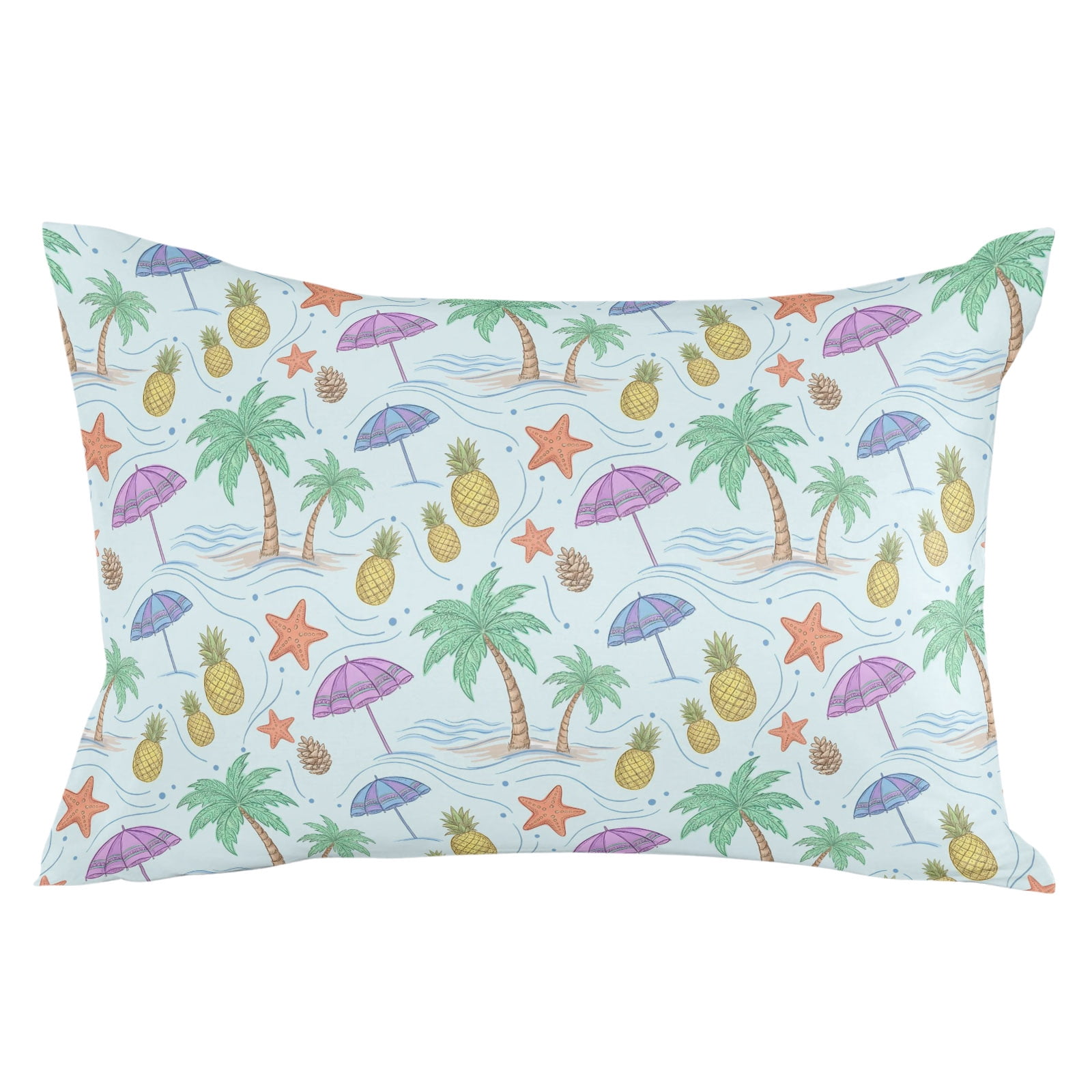 Cartoon Coconut Trees Throw Pillow Cover 16 x 24 Inch Decorative Pillow ...