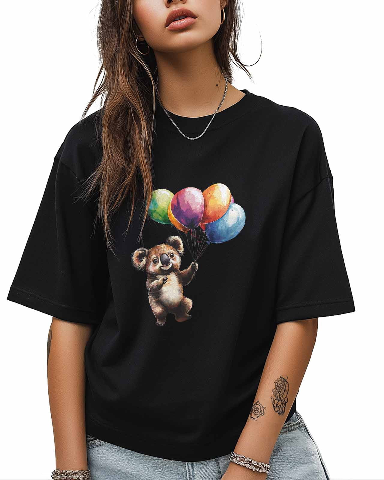 Cartoon Cola T Shirts for Women Short Sleeve Cotton Crewneck T-Shirt ...