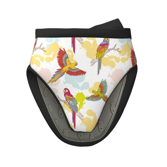 Cartoon Colorful Cute Parrot Oven Mitts Heat Resistant, Soft Lining ...