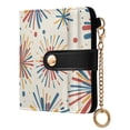 Cartoon Colorful Fireworks Women's Wallet PU Leather Card Cases RFID ...