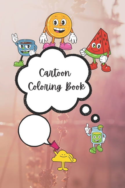Cartoon Coloring Book : A Sweety Coloring Book For Kids With 90's ...