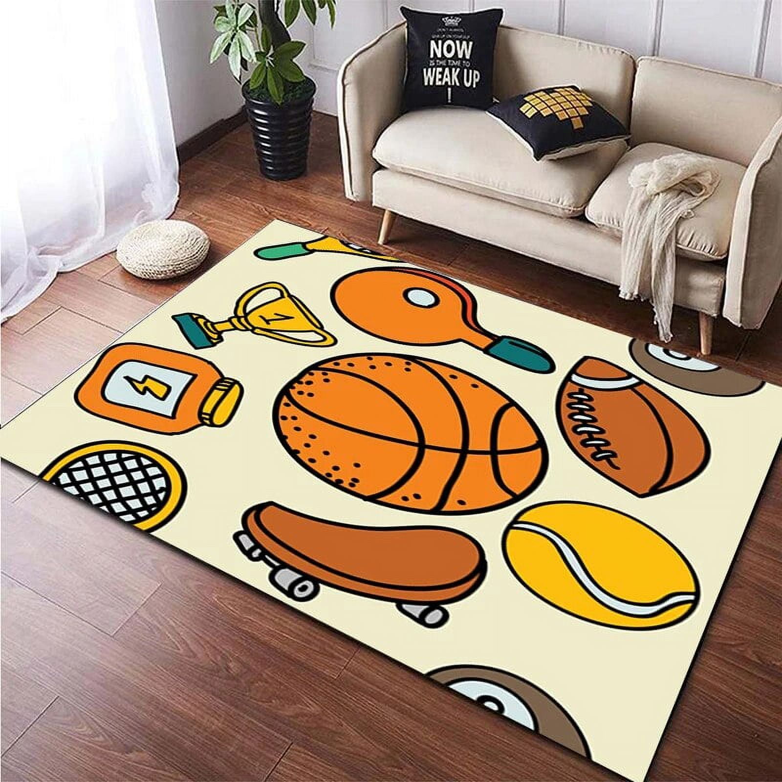 Cartoon Comic Beautiful Painting Carpet for Living Room Large Area Rug ...