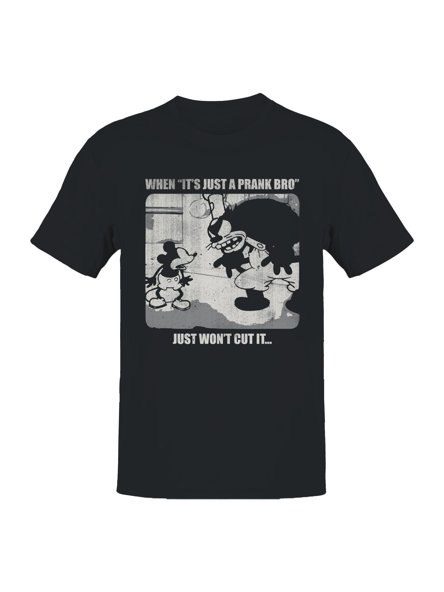 Cartoon Confrontation Gone Wrong Men's T-shirt - Walmart.com