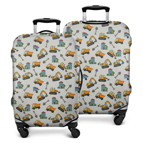Cartoon Construction Vehicles Shovels Luggage Cover Fashion Suitcase ...