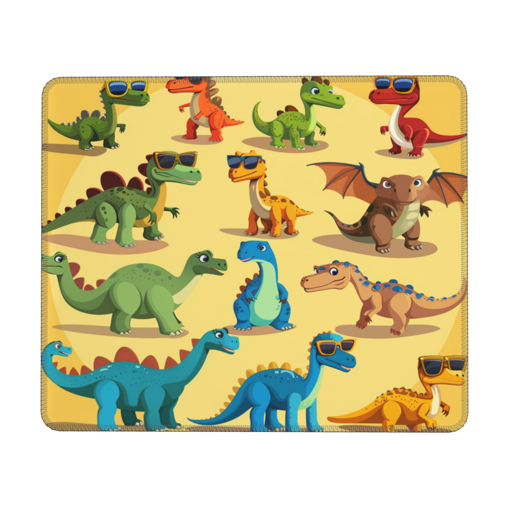Cartoon Cool Dinosaur Mouse Pad Non Slip Rubber Base Mousepad 7.9 x 9.5 ...