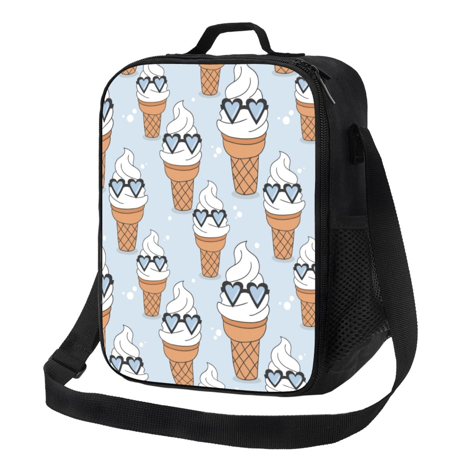 Cartoon Cool Ice Cream Print Lunch Box for Women Men, Insulated Lunch ...
