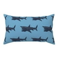 Cartoon Cool Shark Black Pillow Cases Standard Size, Soft Pillow Covers ...