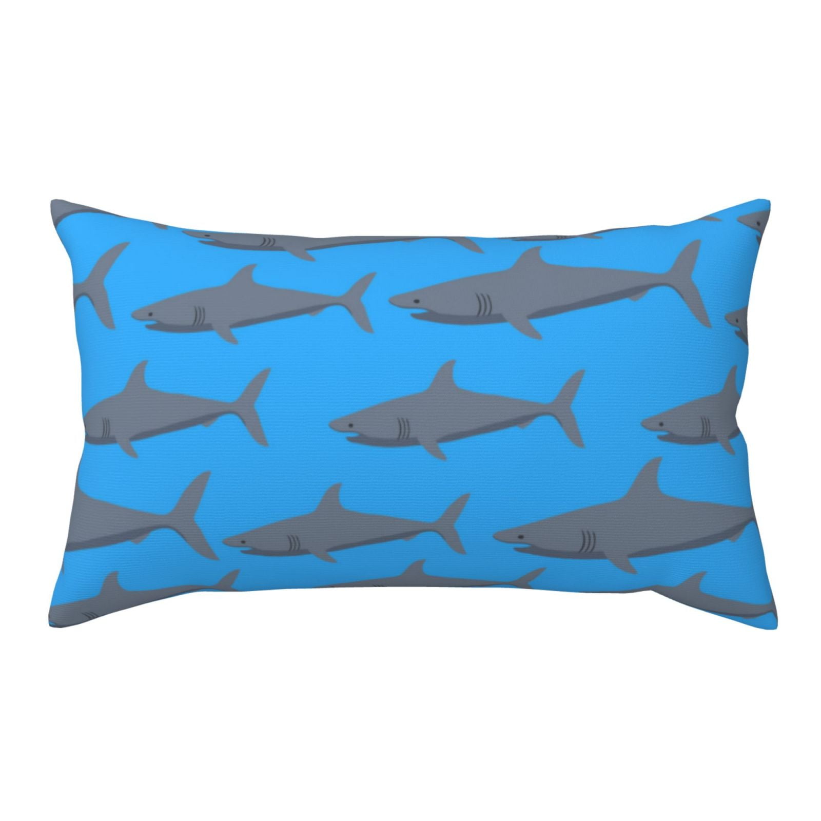 Cartoon Cool Shark Blue_I King Pillow Cases Standard Size - 20x36in ...