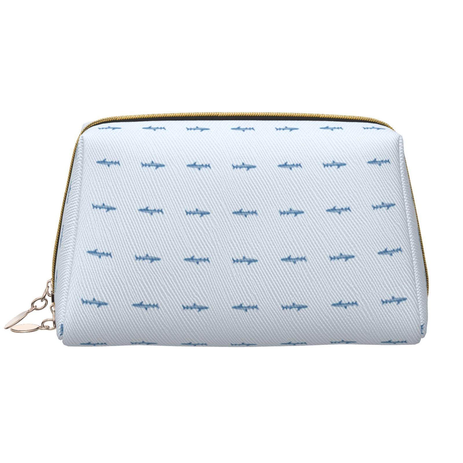 Cartoon Cool Shark_D Makeup Bag, Large Capacity Cosmetic Bag Portable ...