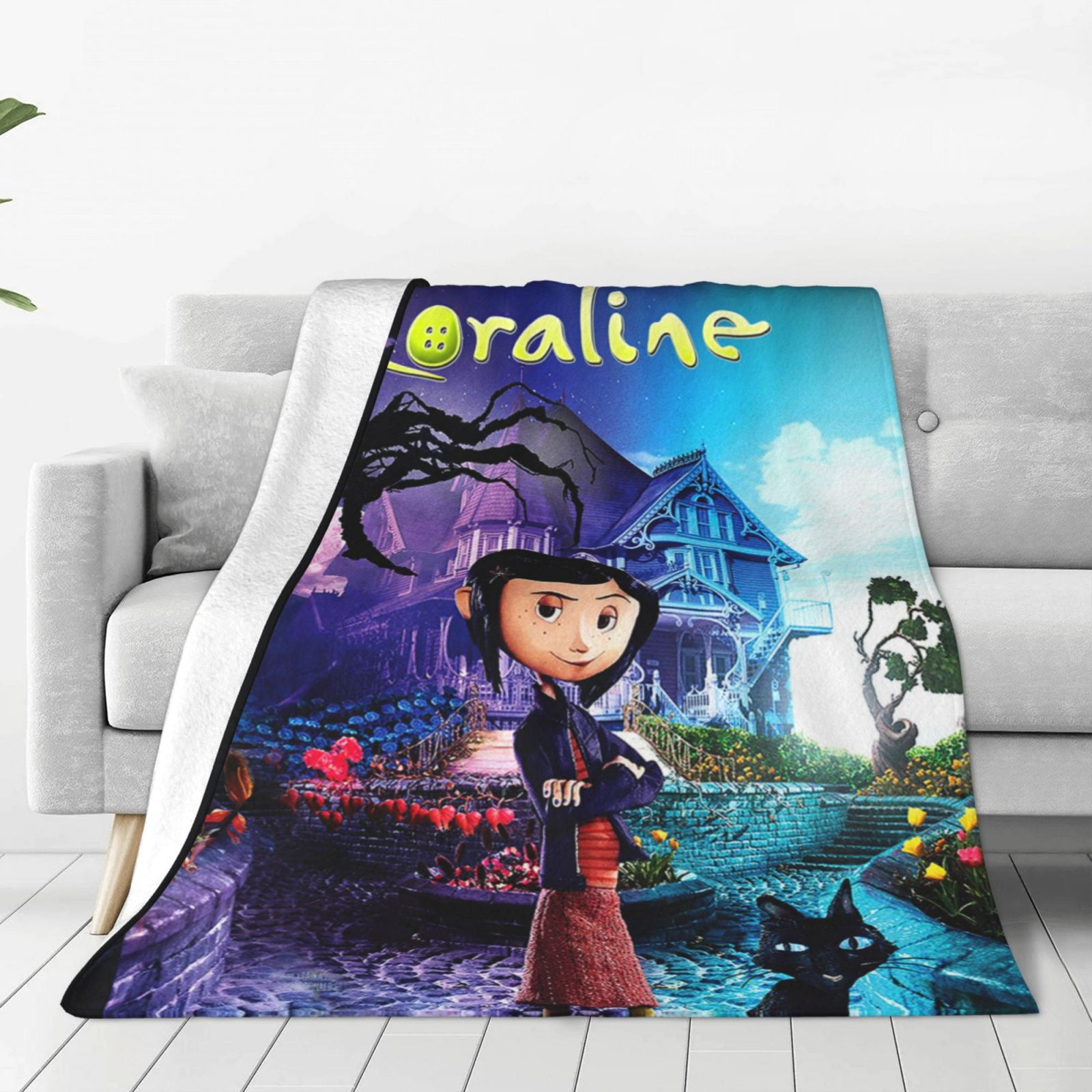 Cartoon Coraline Multi-size Super Soft Flannel Game Blanket Sofa ...