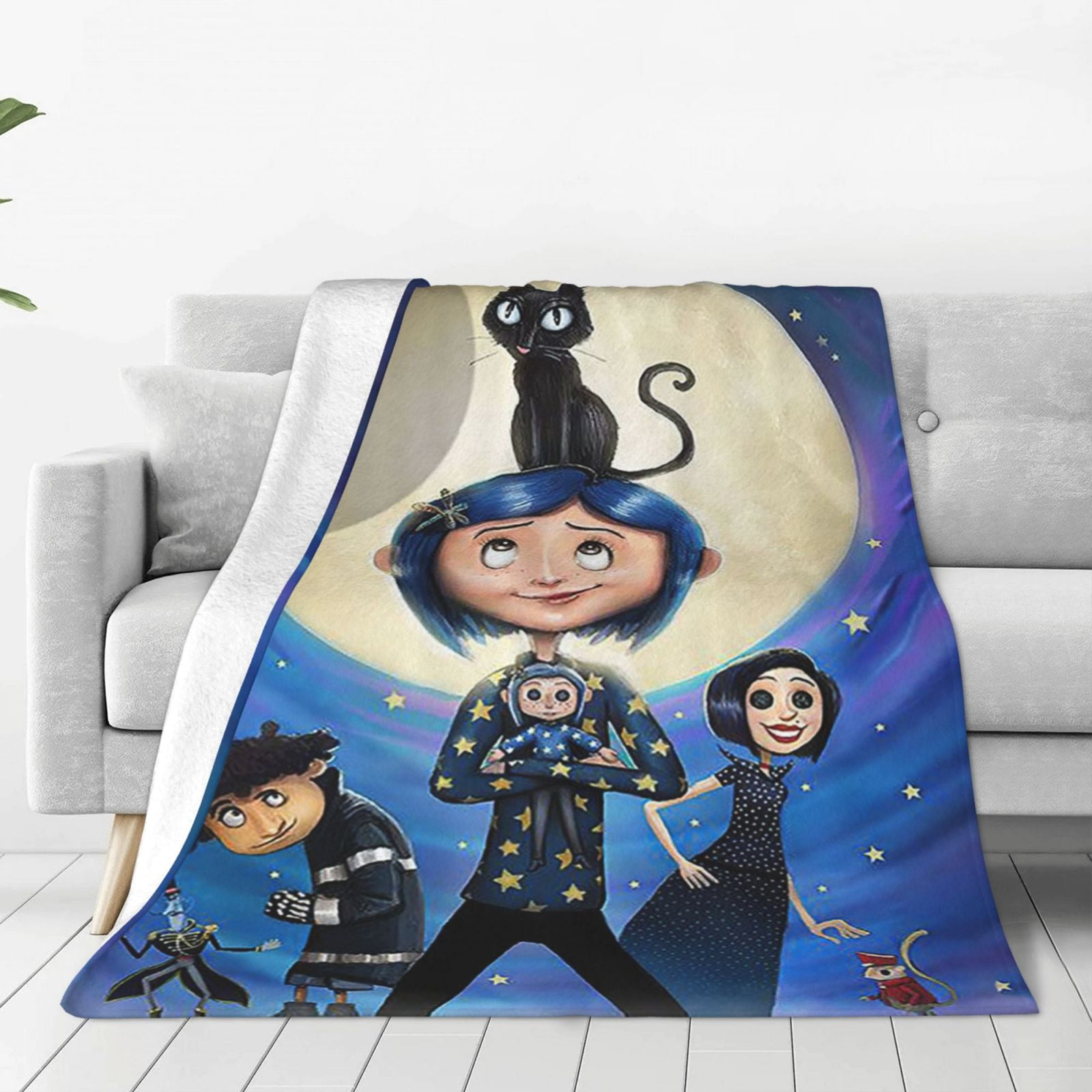 Cartoon Coraline Multi-size Super Soft Flannel Game Blanket Sofa ...