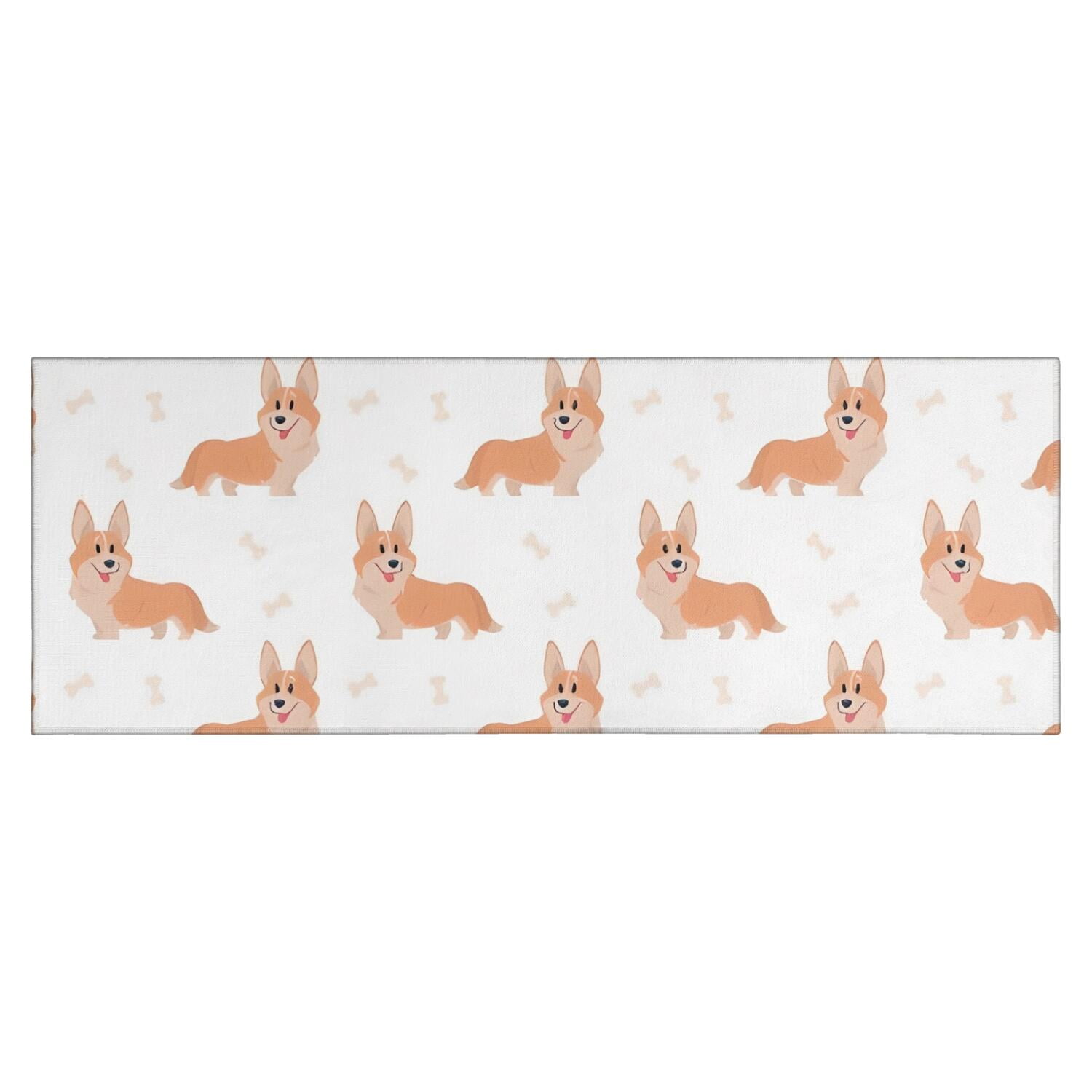 Cartoon Corgi Kitchen Rug Mat,Kitchen Runner Rugs Non Skid Washable ...