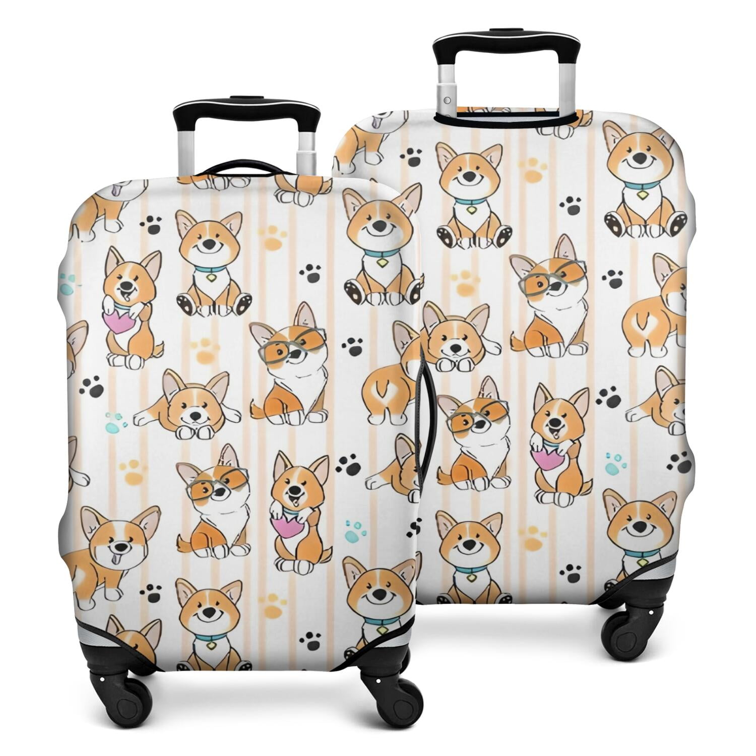 Cartoon Corgi Luggage Cover Fashion Suitcase Cover Baggage Covers Fit ...