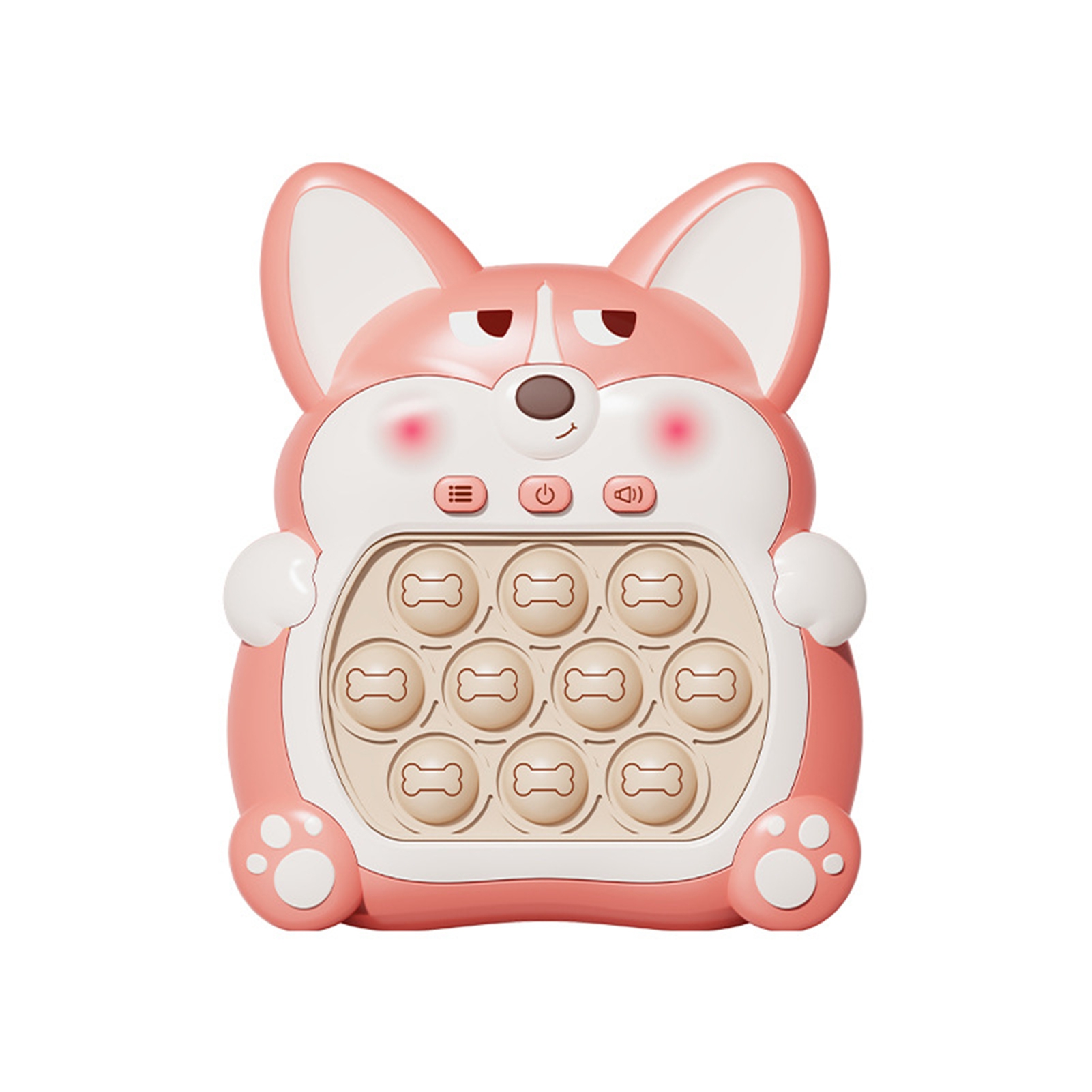 Cartoon Corgi Push Bubble Game Light-Up 999 Levels Early Educational ...