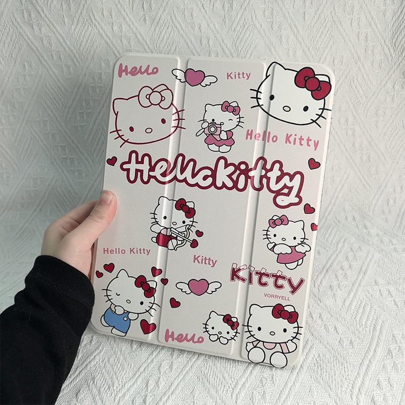 Cartoon Cover Hello Kitty Case For IPad 10th Generation 10.9in Case ...