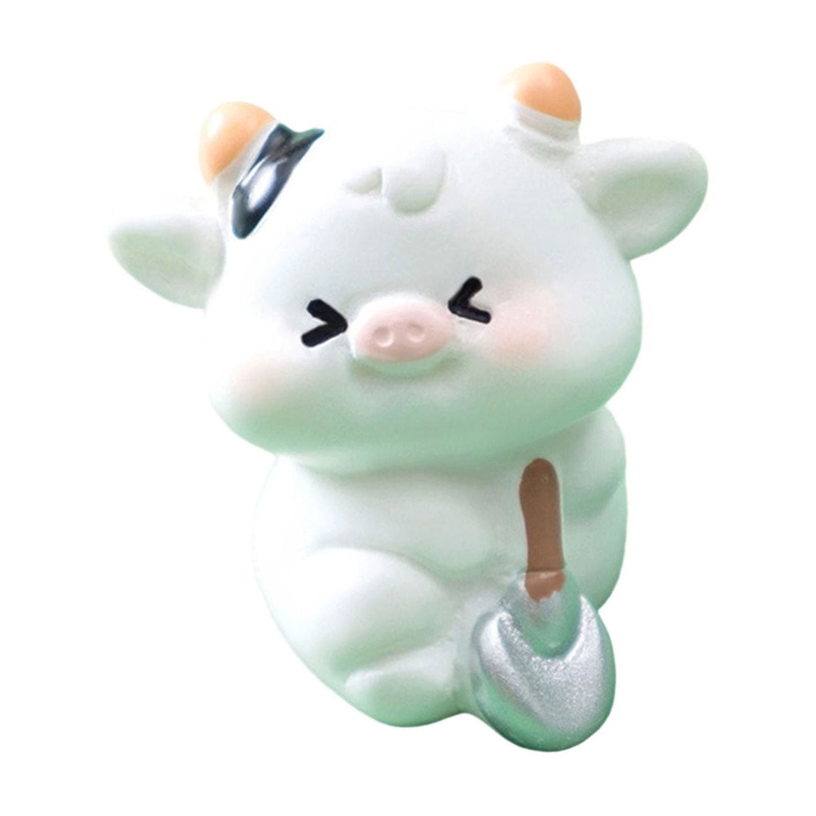 Cartoon Cow Figurines Resin Garden Statues Funny Cow Sculptures for ...