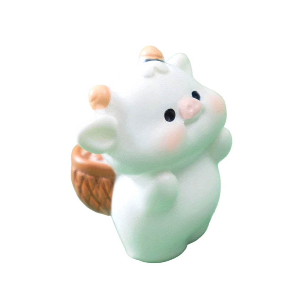 Cartoon Cow Figurines ResinAn1ma1Garden Statues Funny Cow Sculptures ...